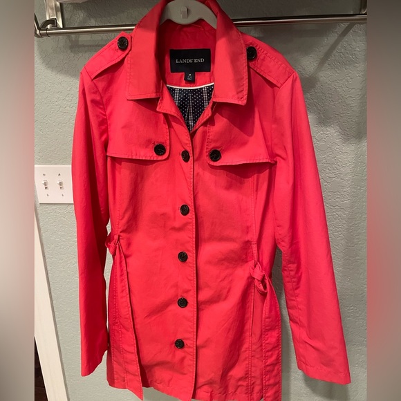 Lands' End | Jackets & Coats | Lands End Size Medium Raincoat Color ...